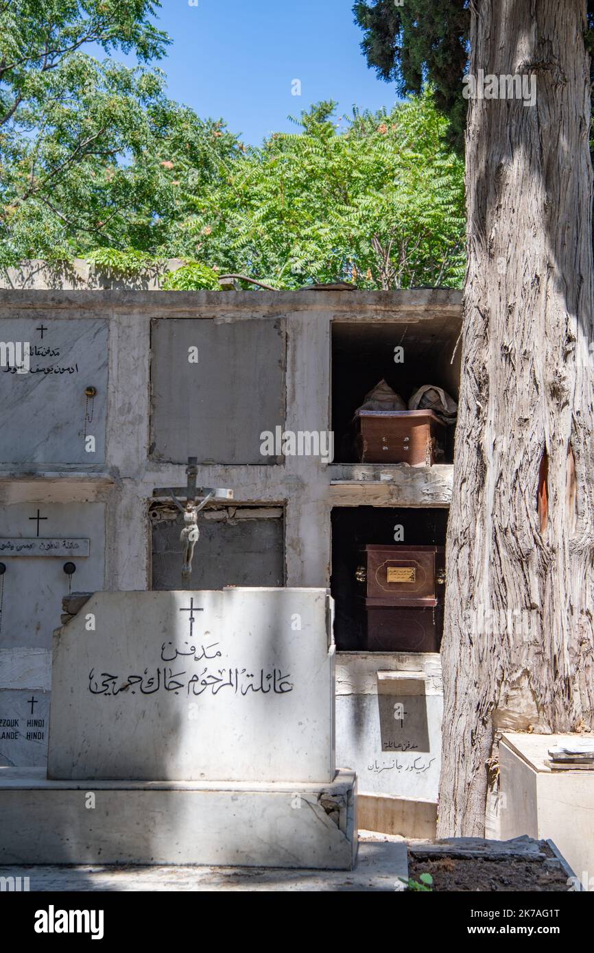 ©CAROLINE BLUMBERG/MAXPPP - BEIRUT, 16 August 2020 - The Syrian ...