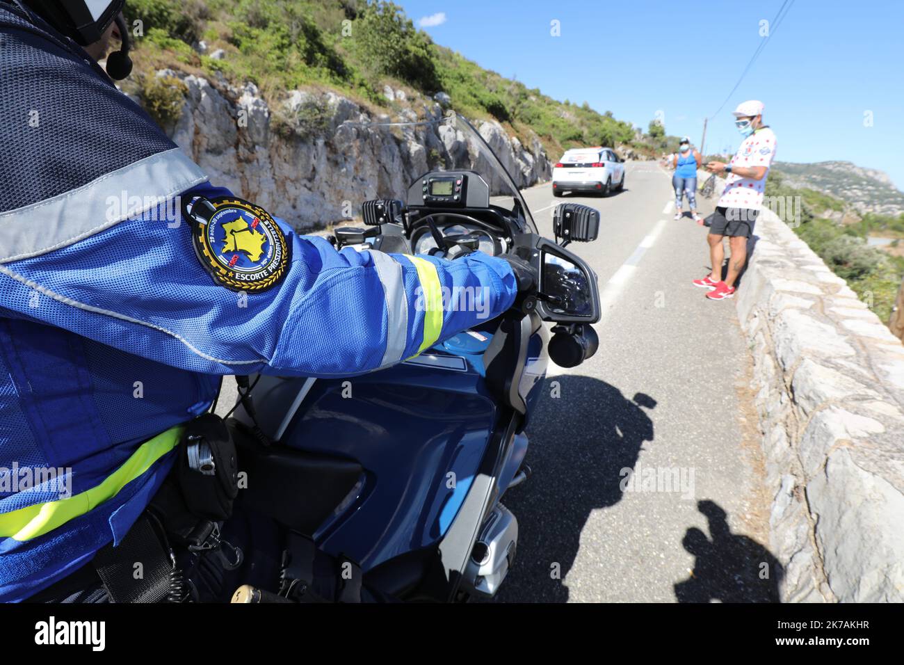 ©PHOTOPQR/NICE MATIN/Eric Ottino ; Eze ; 30/08/2020 ; Caravane et ...