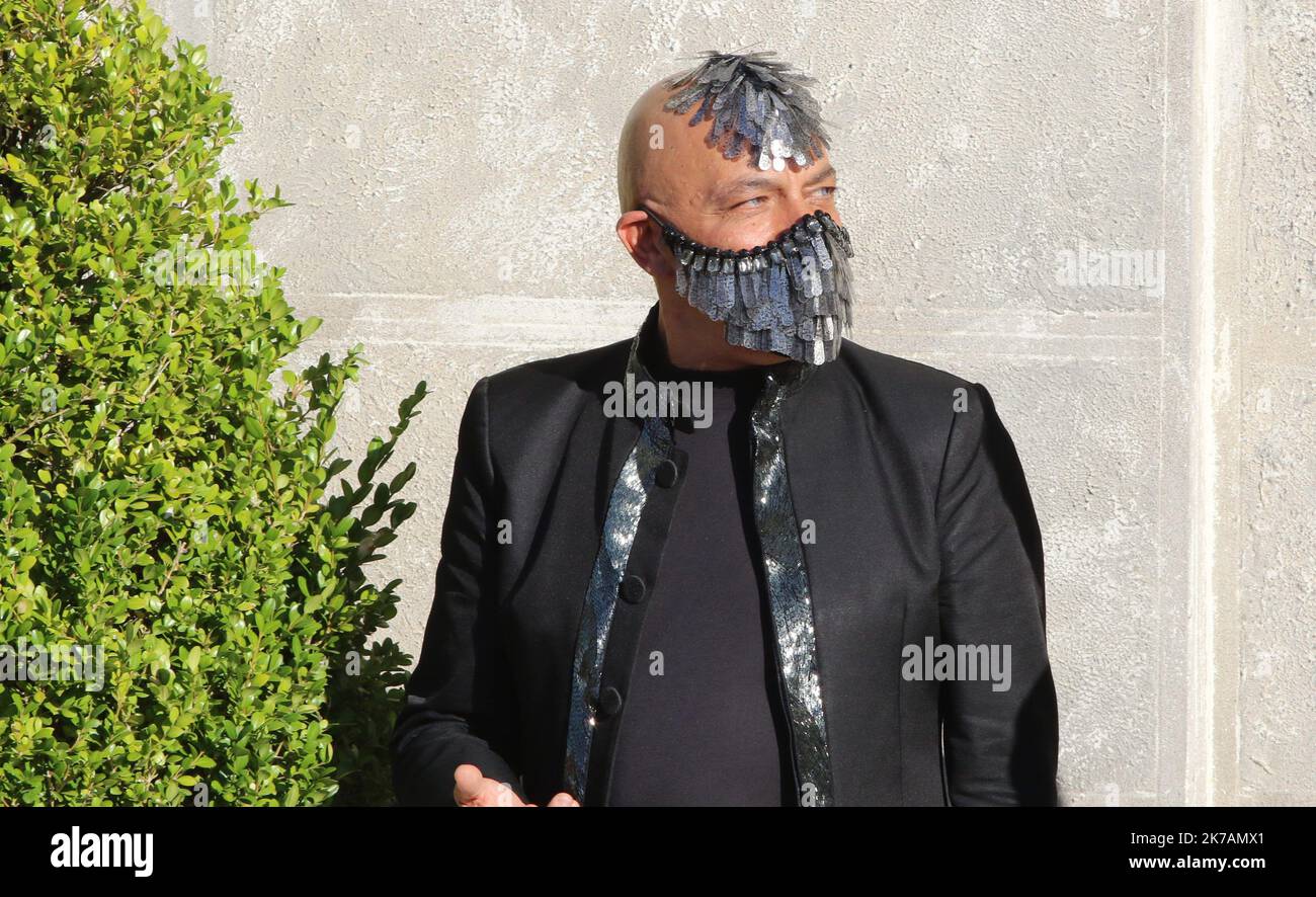 ©Pierre Teyssot/MAXPPP ; Guests are seen outside Excelsior Hotel before ...