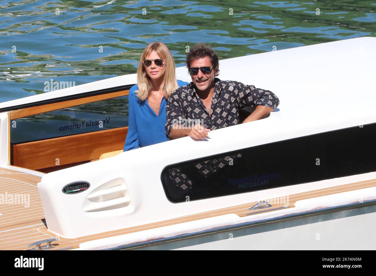 ©Pierre Teyssot/MAXPPP ; Adriano Gianini and Gaia Trussardi are seen ...