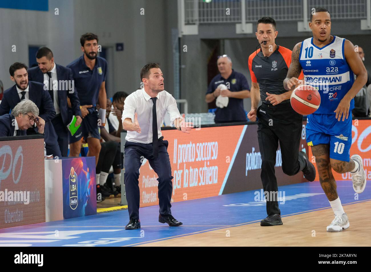Brixia, Italy. 16th October 2022. Italian A1 Basketball Championship ...