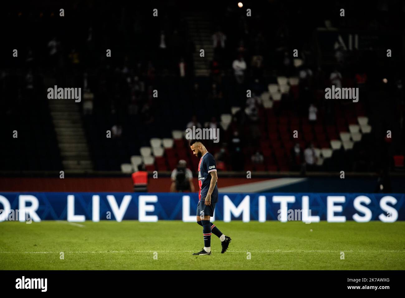 Aurelien Morissard / IP3; Red card for Paris Saint Germain's NEYMAR JR ...