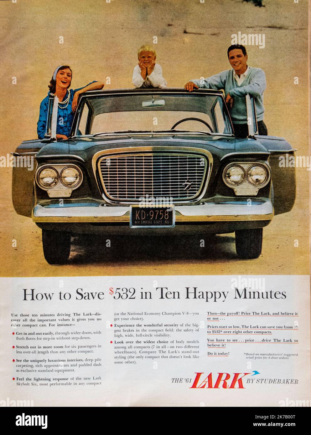 Vintage 27 January 1961 "Life" Magazine Advert, USA Stock Photo - Alamy
