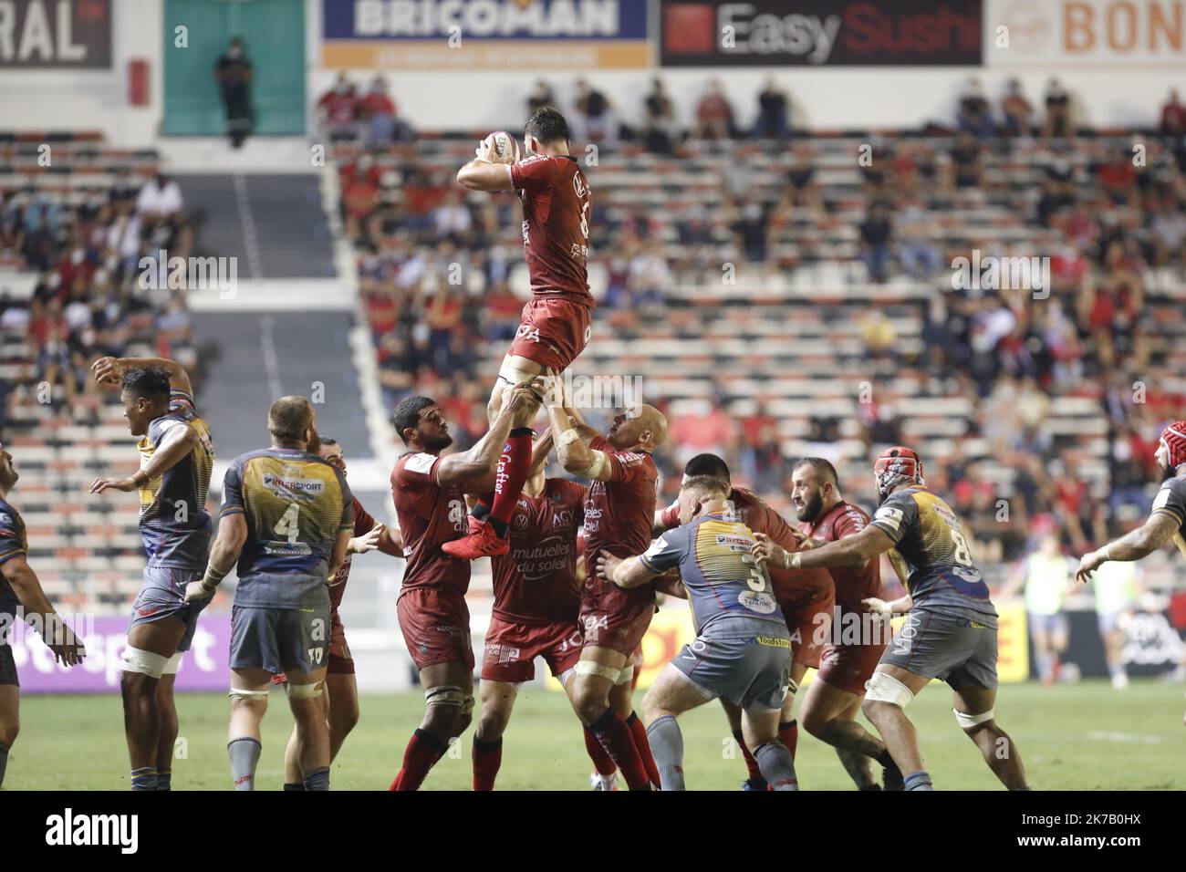 PHOTOPQR/NICE MATIN/Dominique Leriche:MAXPPP Toulon; 09/19/2020; Rugby ...