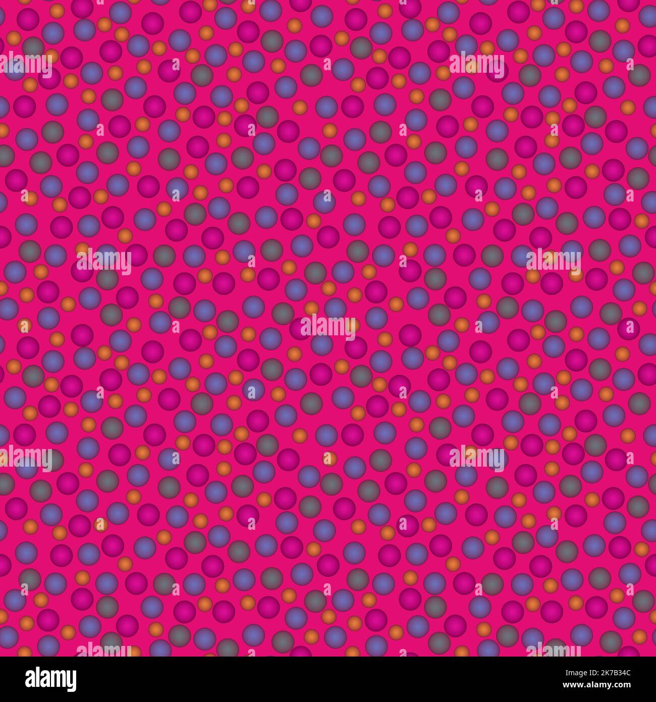 Abstract polka seamless pattern with voluminous colorful balls on ...