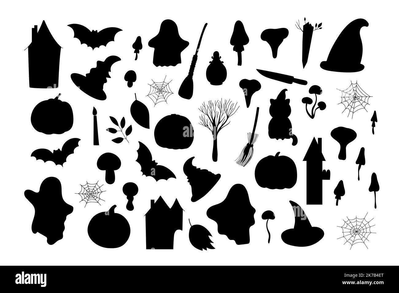 Halloween holiday hand drawn doodle vector illustration for seasonal ...