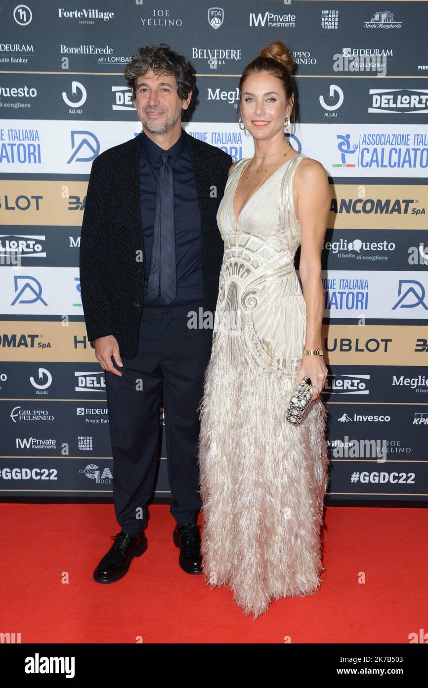 Milan, Italy. 17th Oct, 2022. Milan, Red carpet Gran Gala 'of football ...