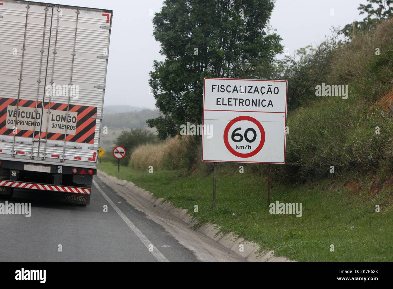 jaguaquara, bahia, brazil - october 14, 2022: traffic sign sign ...