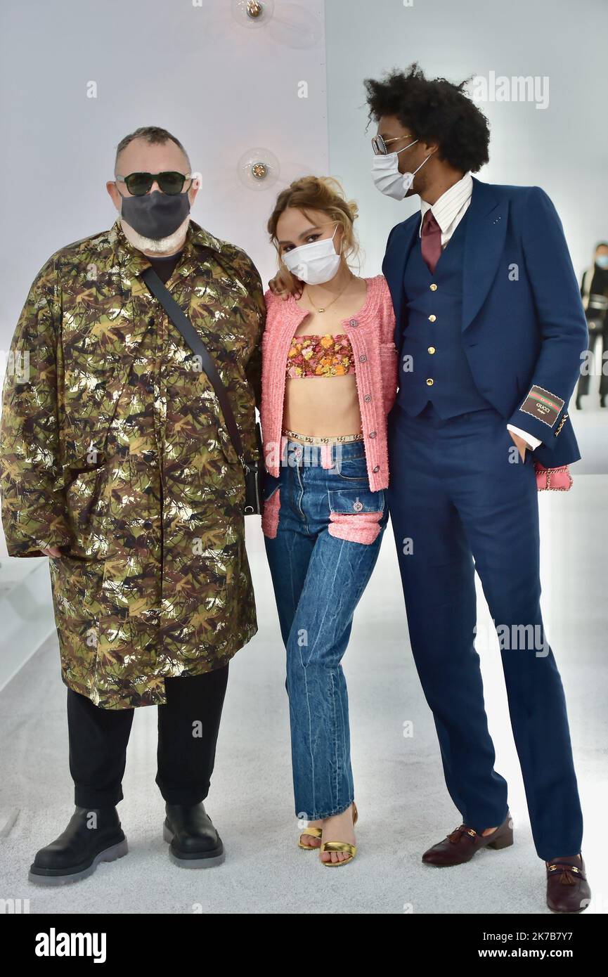 ©FRANCK CASTEL/MAXPPP - Lily-Rose Depp Chanel Runway Paris Fashion Week ...