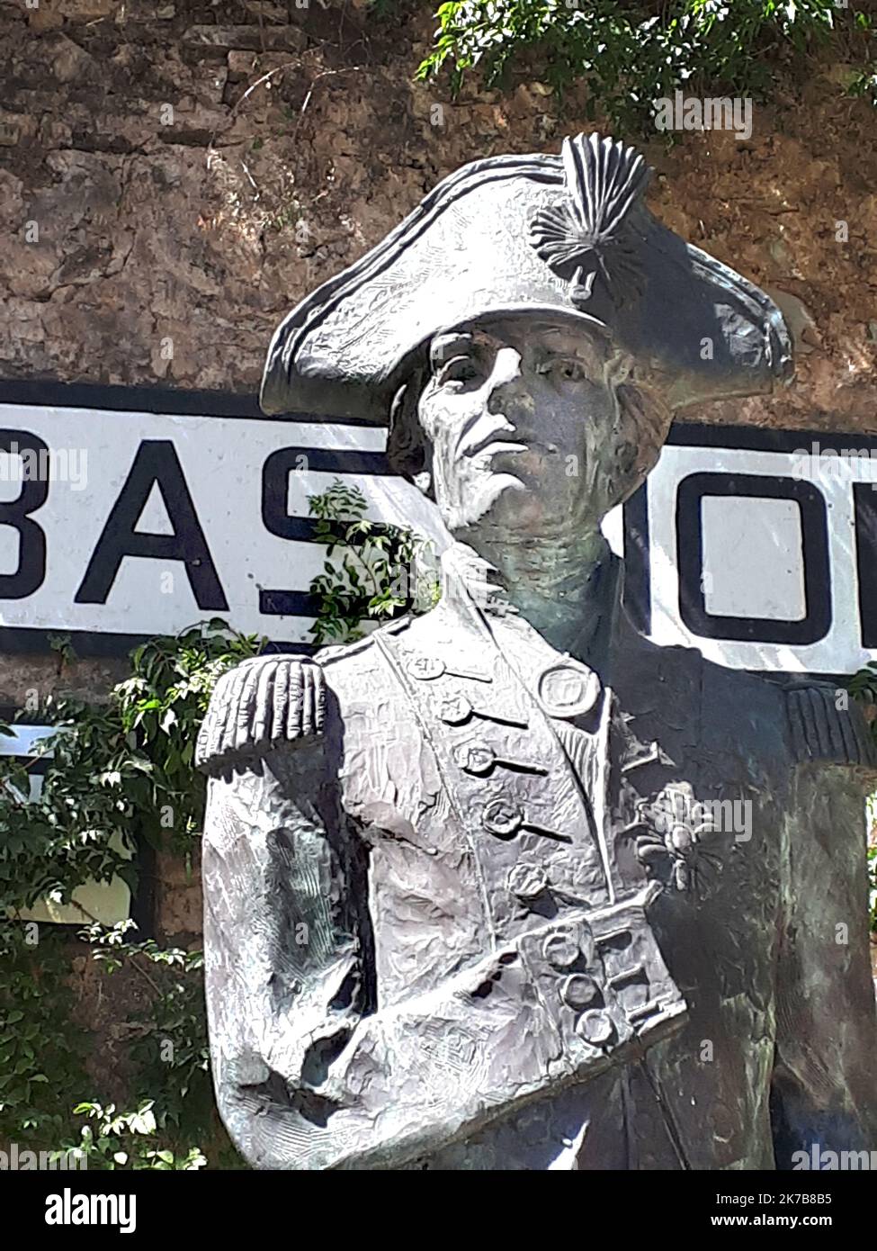 Statue of Admiral Lord Nelson on the Rock of Gibraltar Stock Photo - Alamy