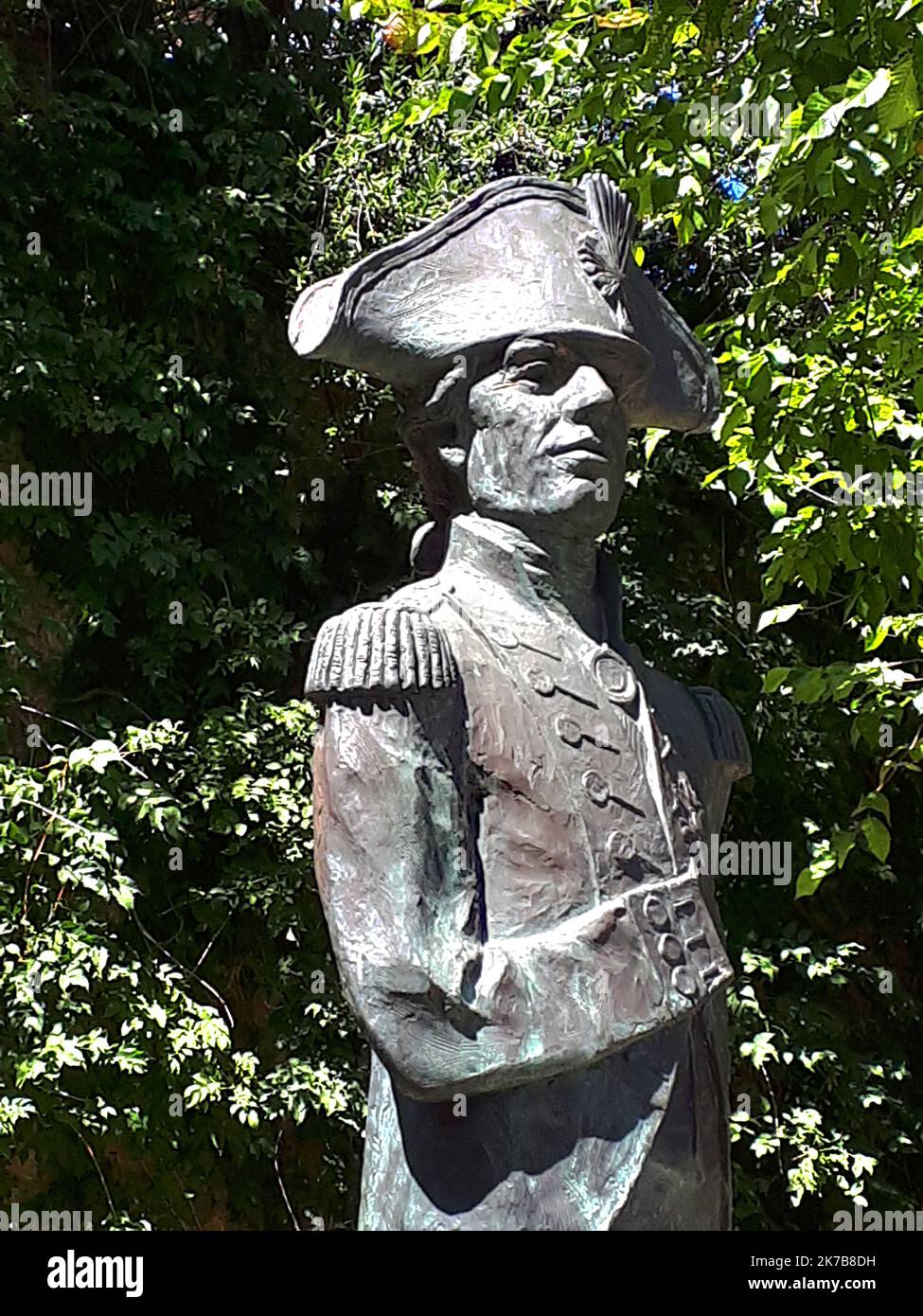 Statue of Admiral Lord Nelson on the Rock of Gibraltar Stock Photo - Alamy