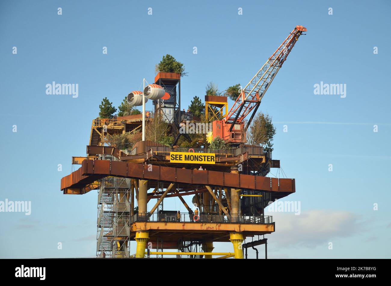 The 'See Monster' public art installation, which was exhibited at ...