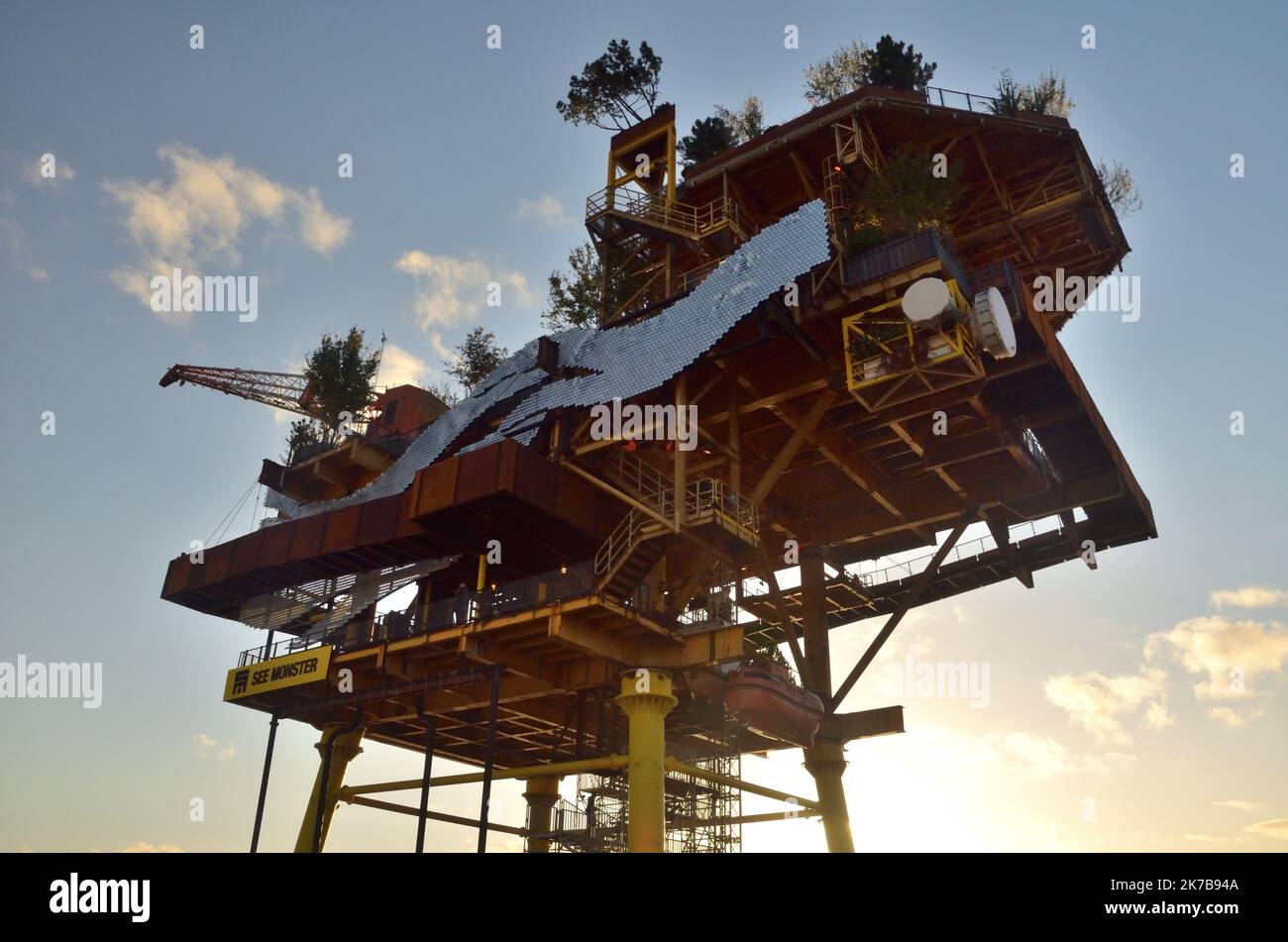 The 'See Monster' public art installation, which was exhibited at ...