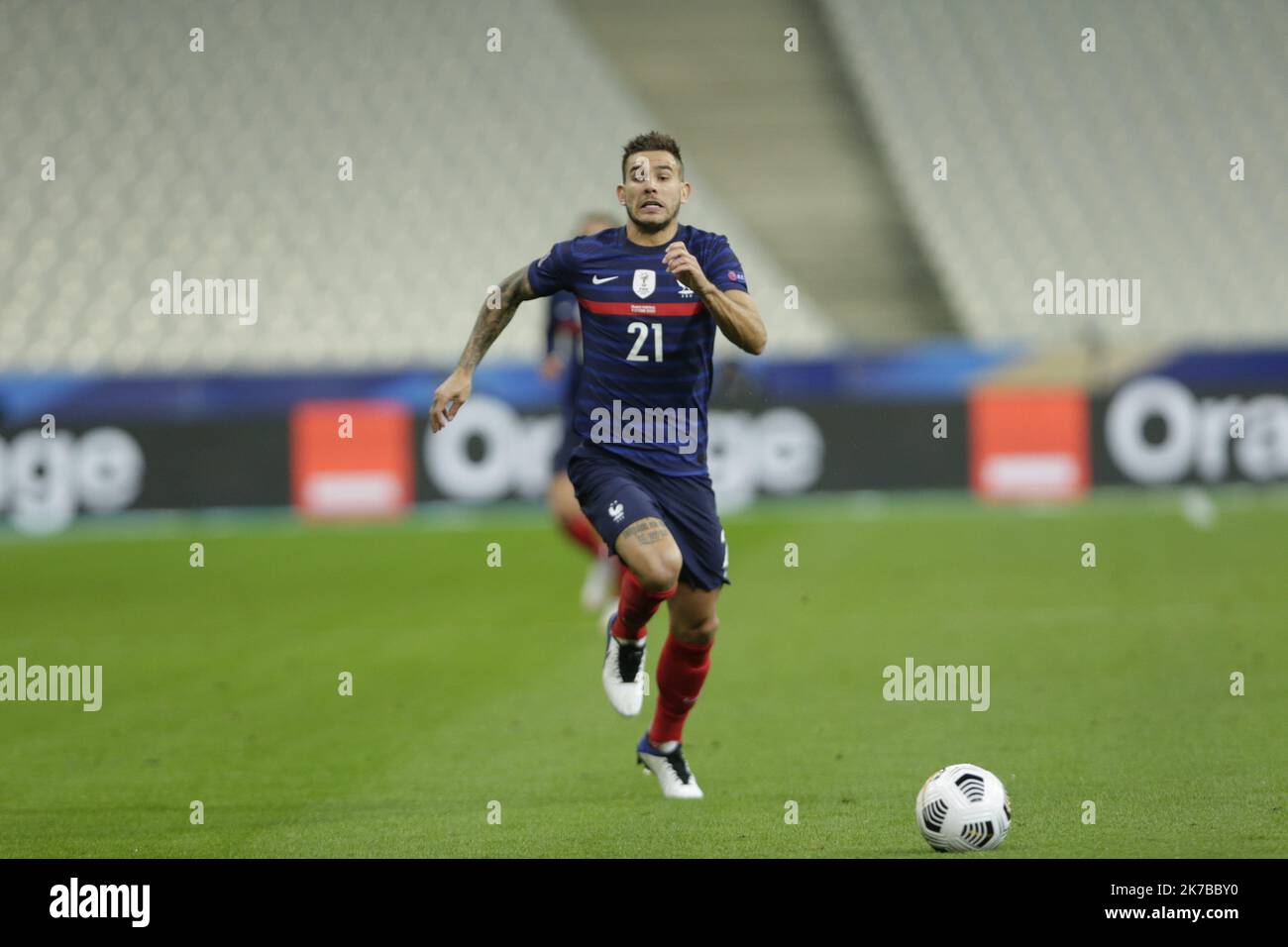 ©PHOTOPQR/LE PARISIEN/ ; Saint-Denis ; 11/10/2020 ; Saint-Denis, Stade ...