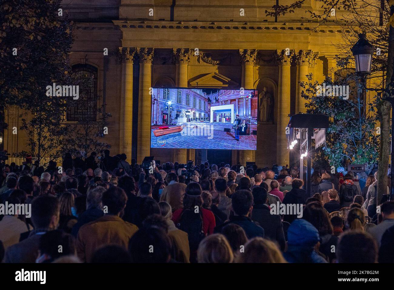 2020 10 21 Paris @ Jean pierre N'Guyen/Maxppp Hommage national place de ...