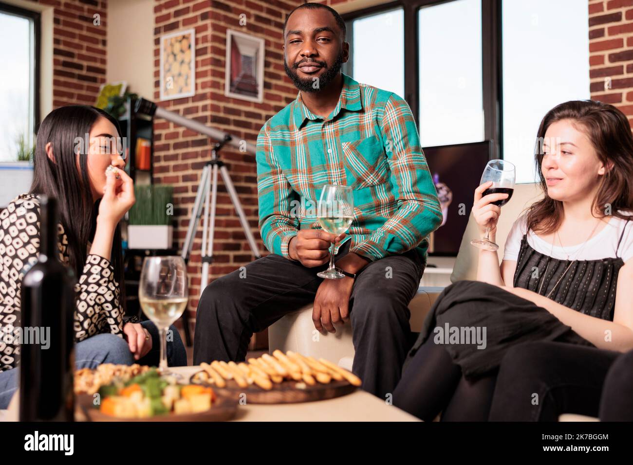 African american young adult man smiling, happy portrait, having fun ...
