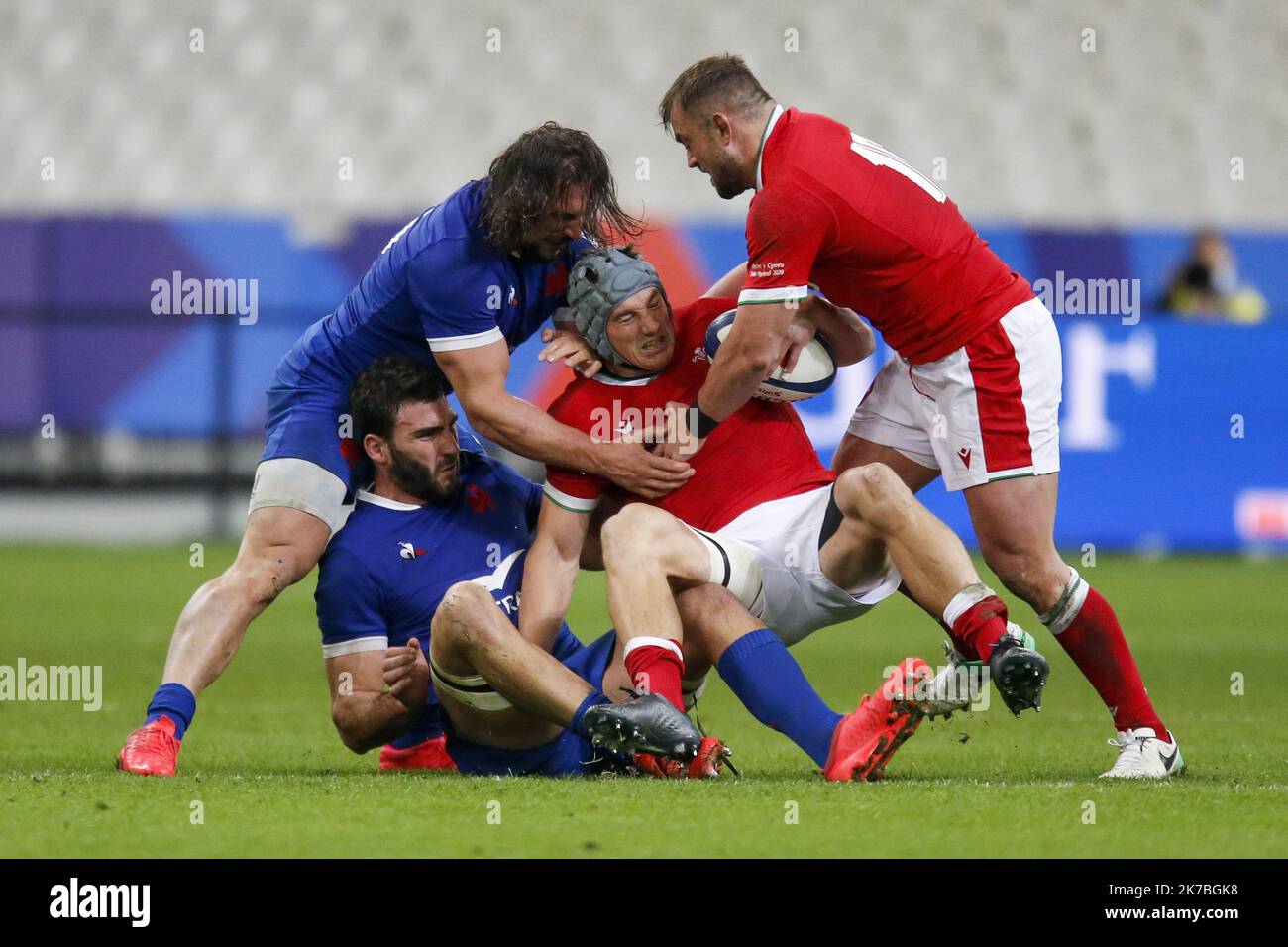©Sebastien Muylaert/MAXPPP - Jonathan DAVIES of Wales during the test ...