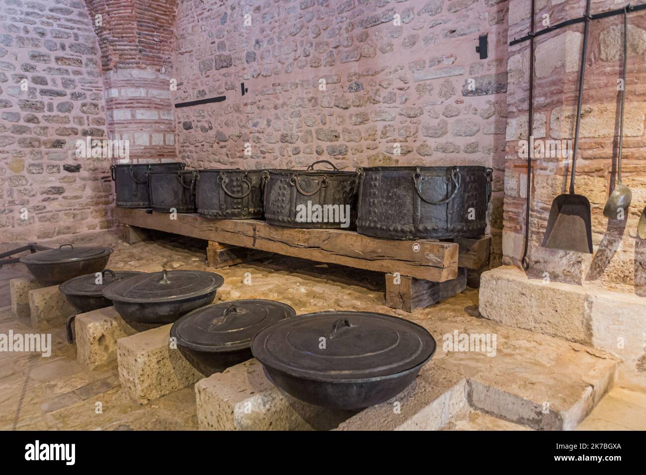 ISTANBUL, TURKEY - JULY 22, 2019: Kitchen exhibits in Topkapi Palace in ...