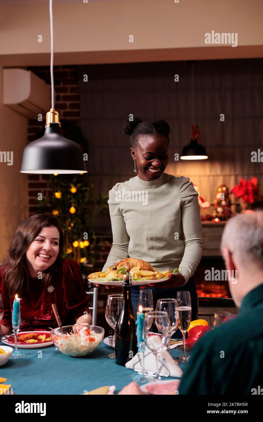 Cultural diverse dinner hi-res stock photography and images - Alamy
