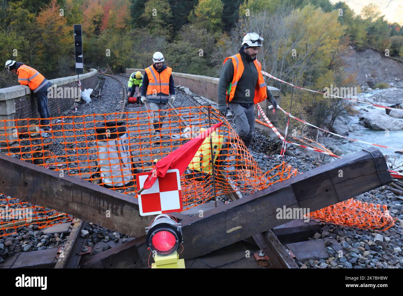 ©PHOTOPQR/NICE MATIN/Eric Ottino ; Nice ; 27/10/2020 ; Suite tempête ...