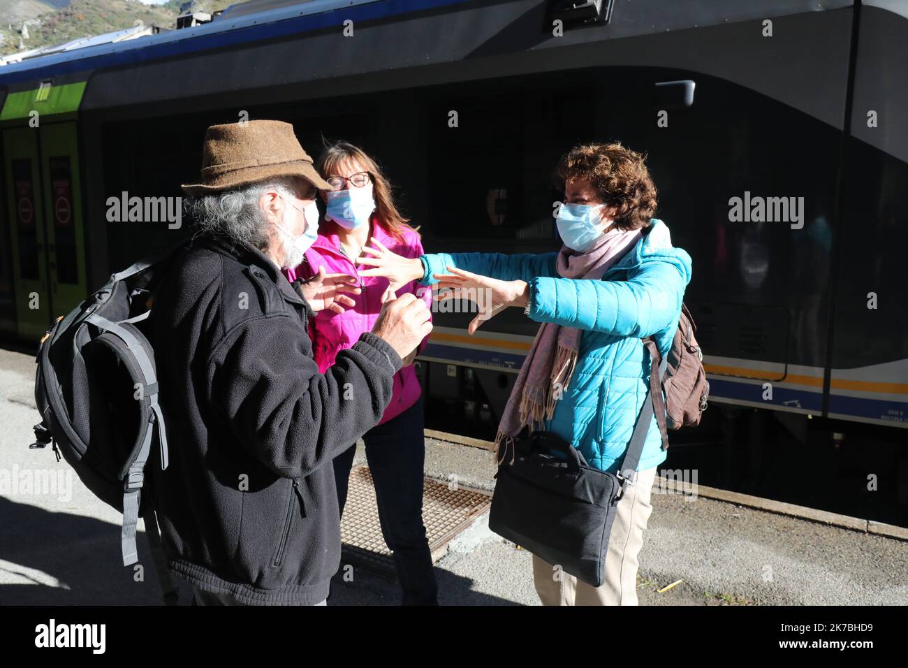 ©PHOTOPQR/NICE MATIN/Eric Ottino ; Nice ; 27/10/2020 ; Suite tempête Alex haute Roya - Tende St ...