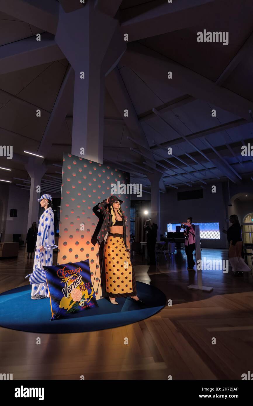 Melbourne, Australia, 10 October, 2022. A model dressed in a design by ...