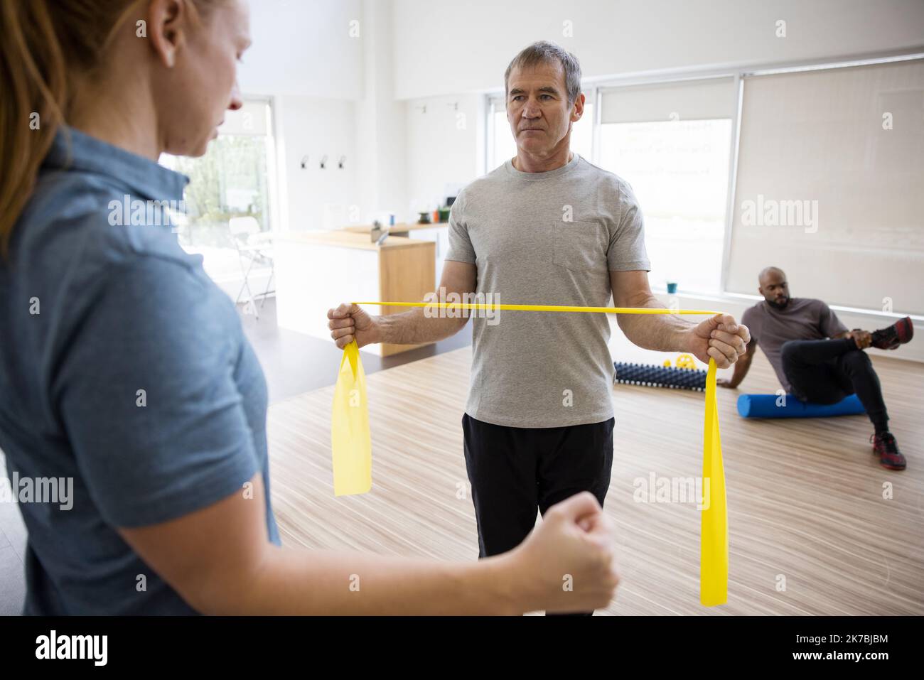 Band exercise hi-res stock photography and images - Alamy