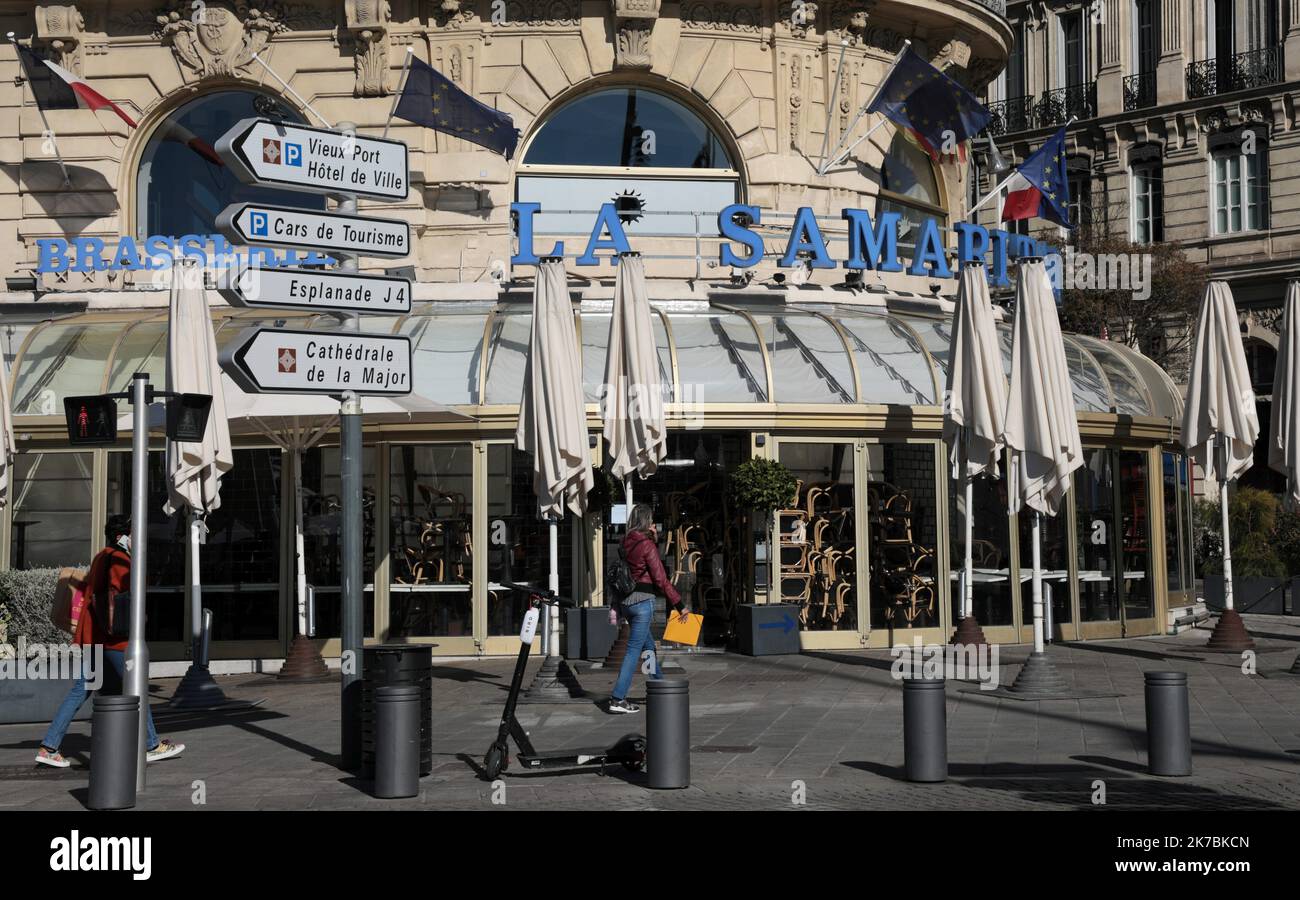 ©PHOTOPQR/LA PROVENCE/VREL Valerie ; Marseille ; 30/10/2020 ; Ambiances ...