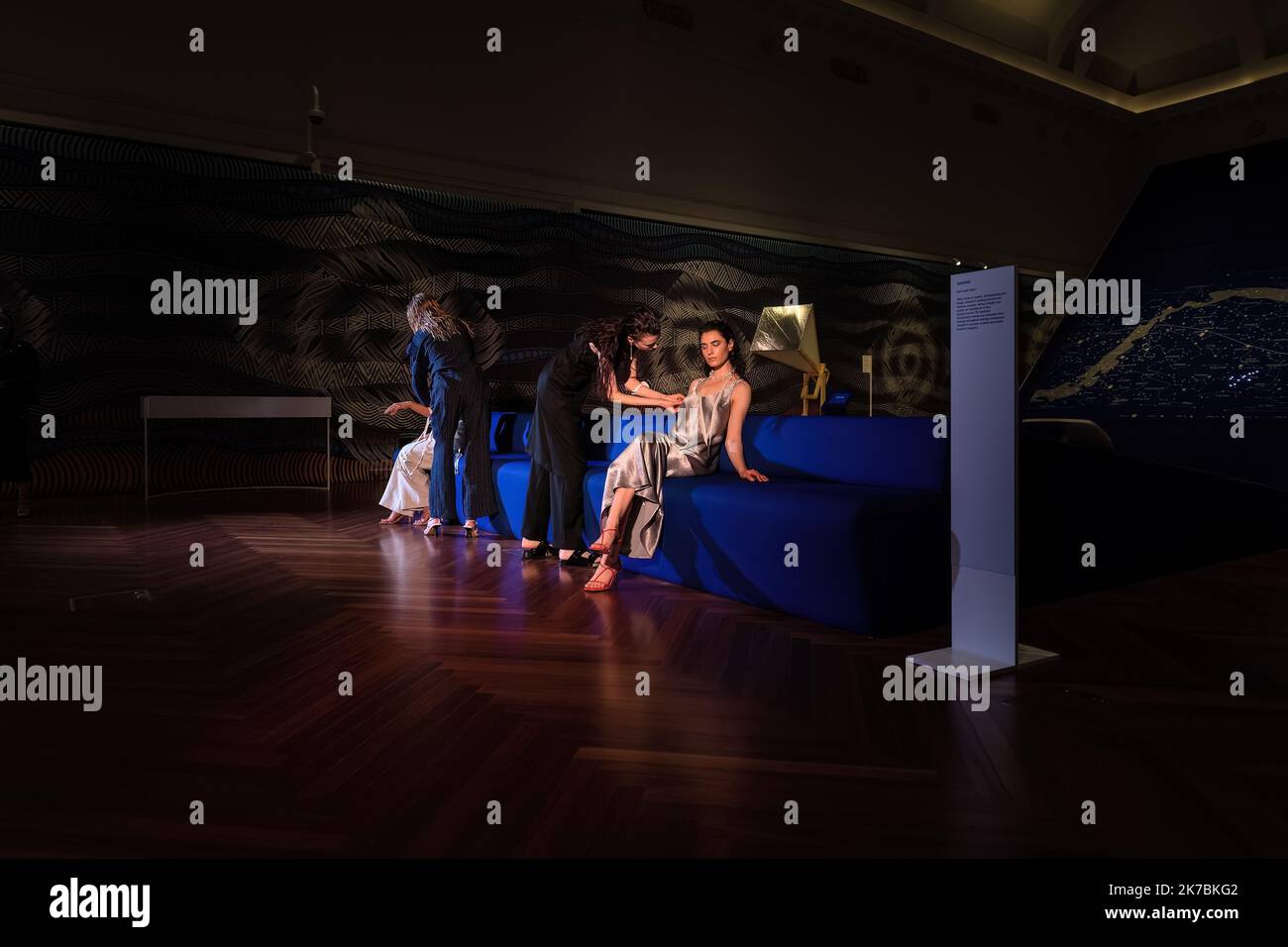 Melbourne, Australia, 10 October, 2022. Models dressed in a designs by ...