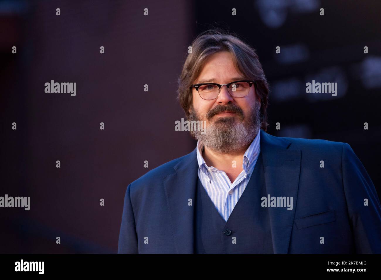 Rome, Italy, October 17, 2022 - Giuseppe Battiston attends at red ...