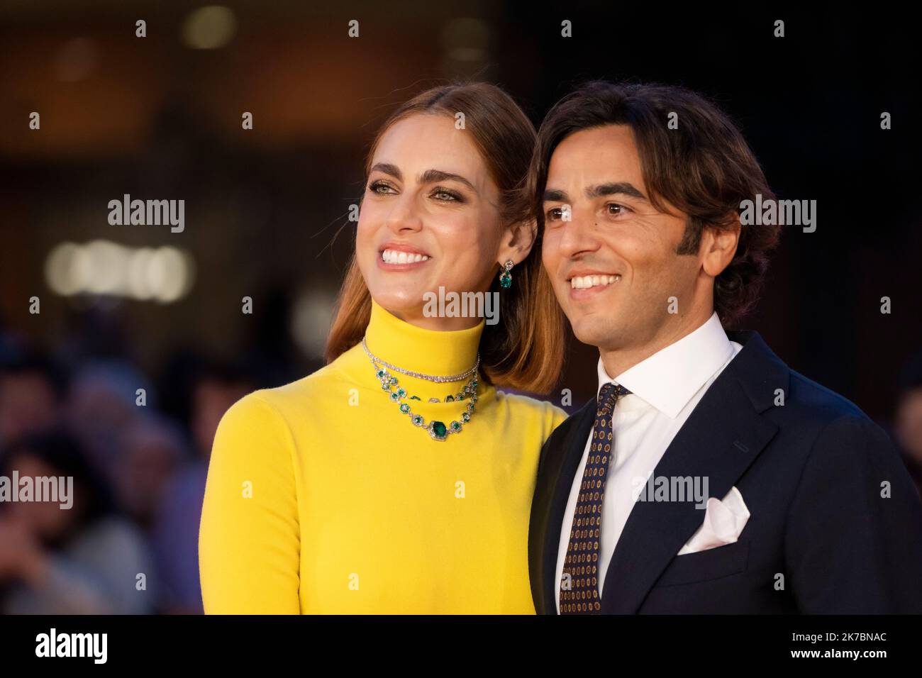Rome, Italy, October 17, 2022 - Miriam Leone with husband Paolo Carullo ...