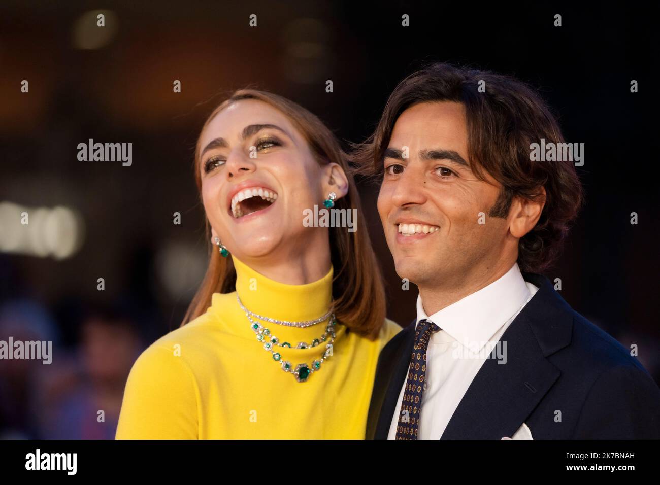Rome, Italy, October 17, 2022 - Miriam Leone with husband Paolo Carullo ...