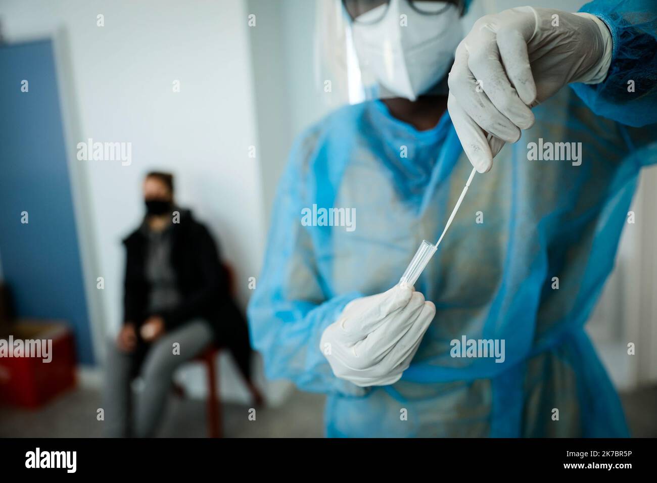 ©Thomas Padilla/MAXPPP - 04/11/2020 ; Saint-Denis, FRANCE ; OUVERTURE D ...