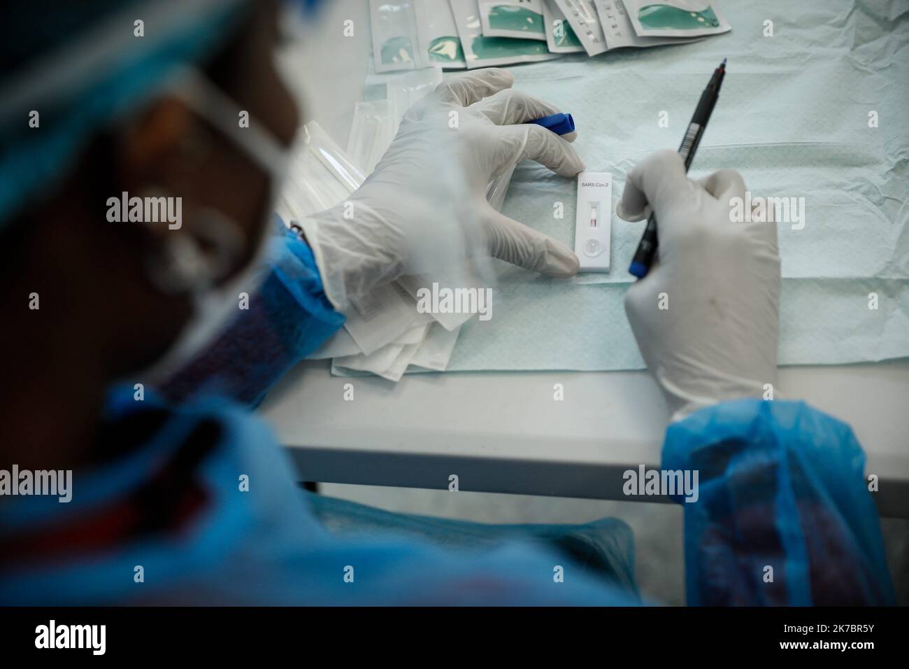 ©Thomas Padilla/MAXPPP - 04/11/2020 ; Saint-Denis, FRANCE ; OUVERTURE D ...