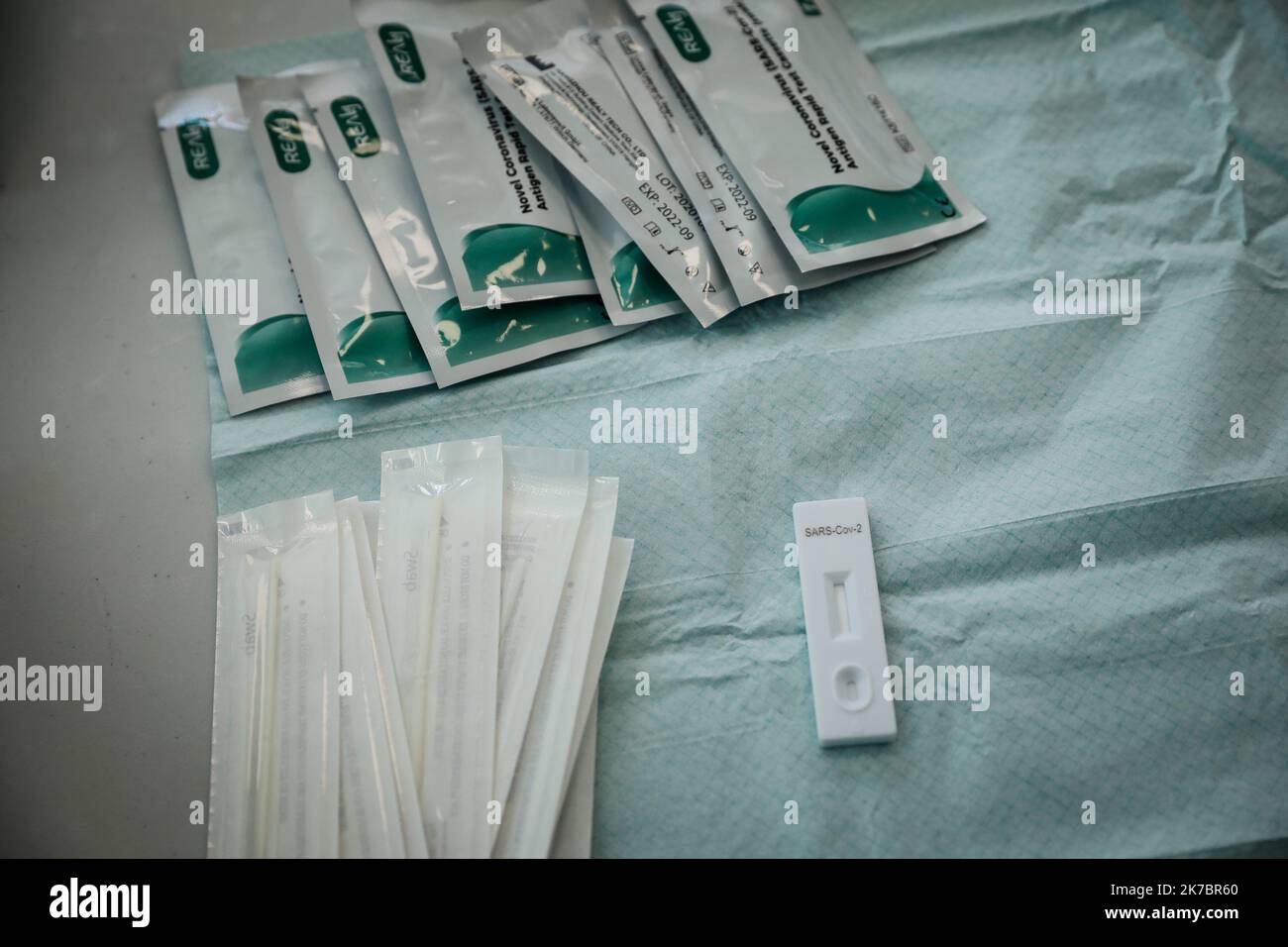 ©Thomas Padilla/MAXPPP - 04/11/2020 ; Saint-Denis, FRANCE ; OUVERTURE D ...