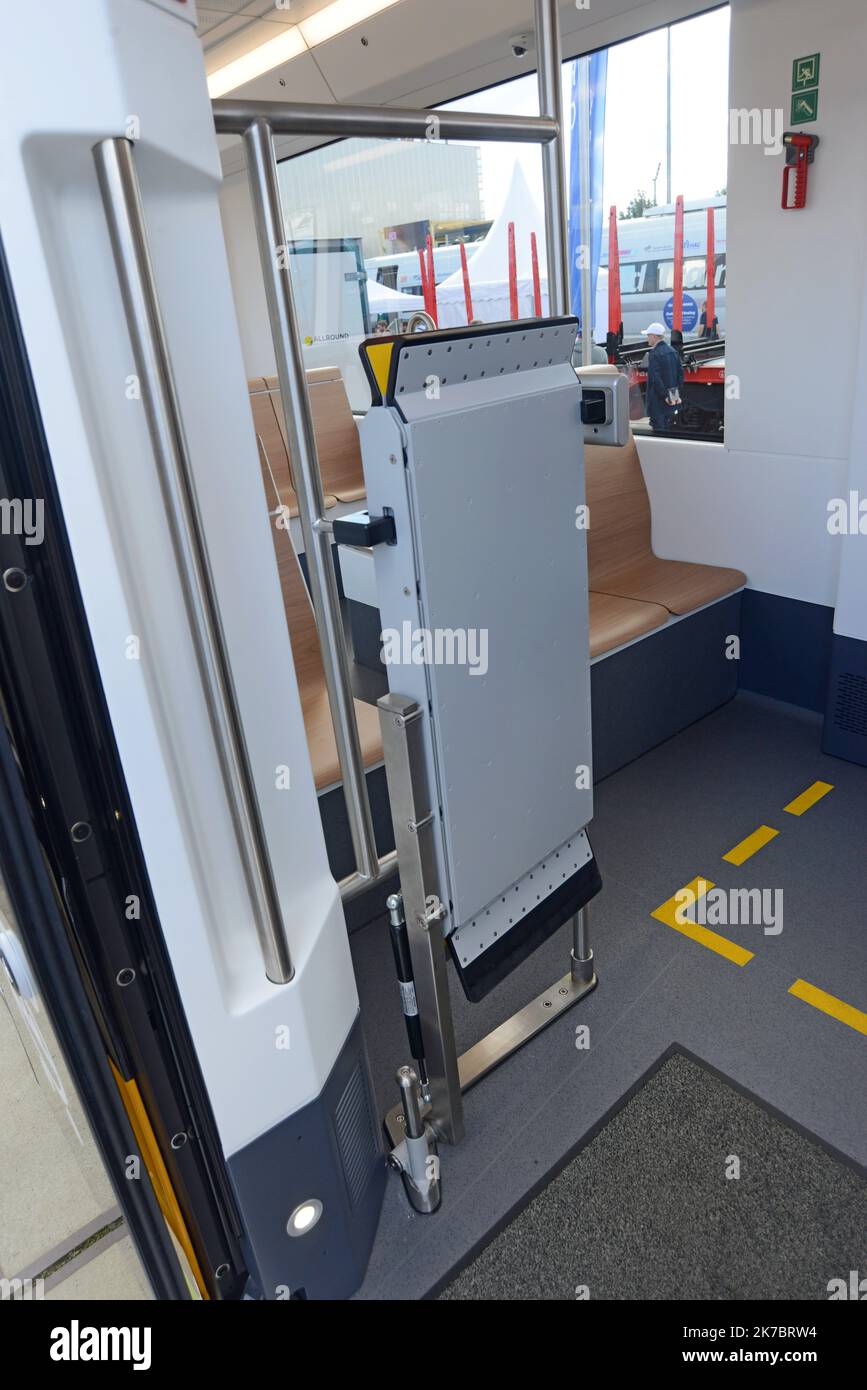 The new Stadler Rail Tina Tram low floor acessible tram on display at ...