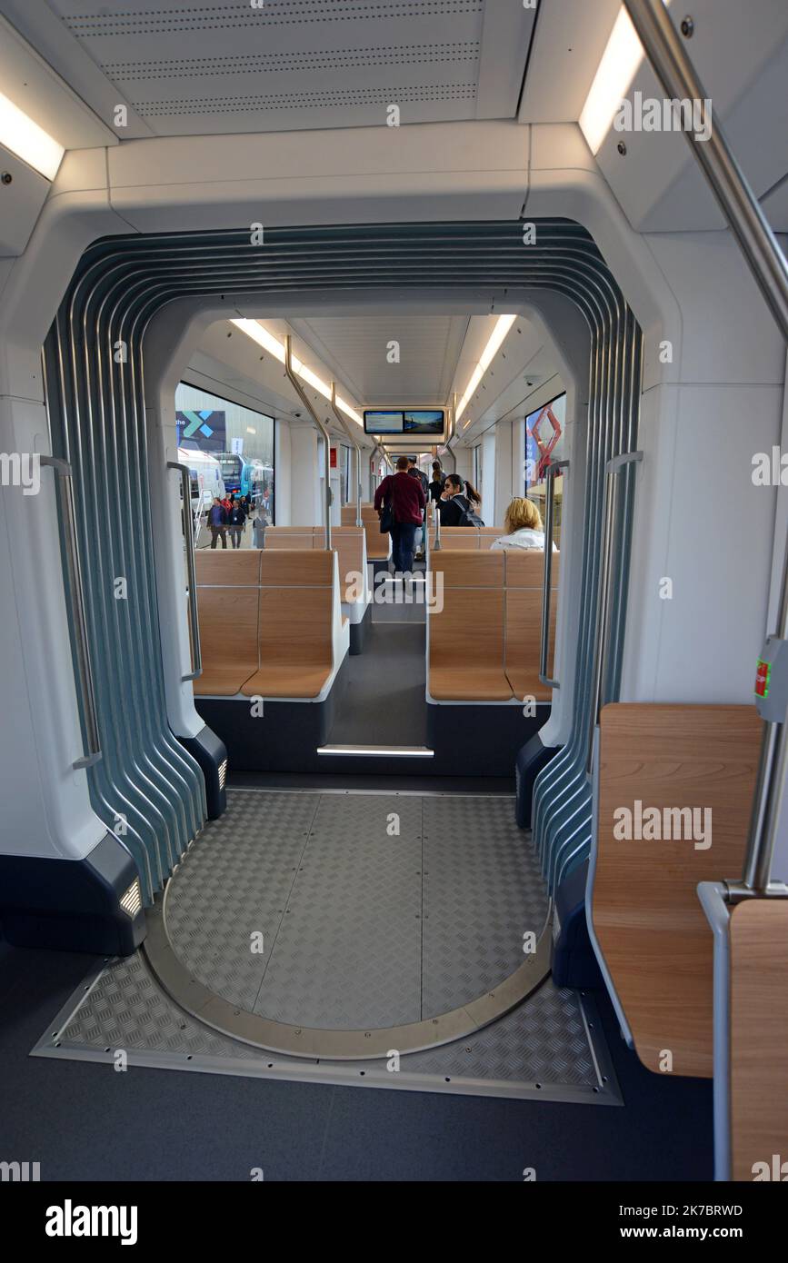 The new Stadler Rail Tina Tram low floor acessible tram on display at ...