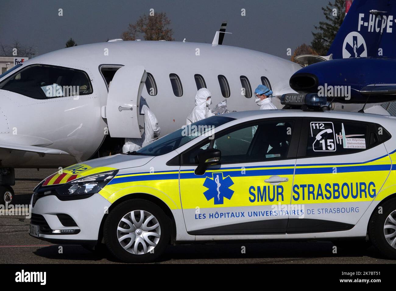 ©PHOTOPQR/DNA/Franck DELHOMME ; Entzheim ; 06/11/2020 ; Deux malades du ...