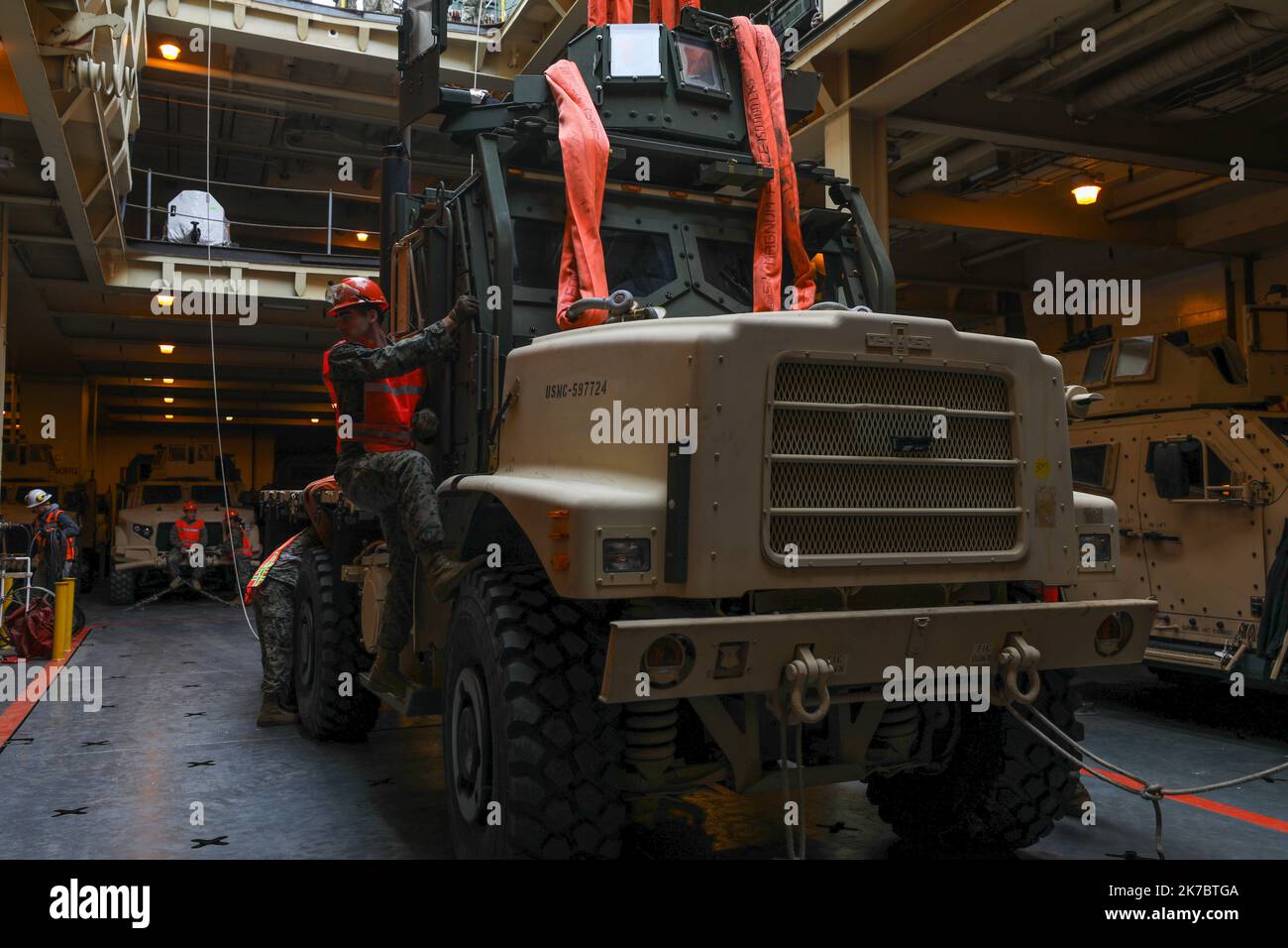 U.S. Marine Corps Lance Cpl. Logan Hudson, a motor transportation ...