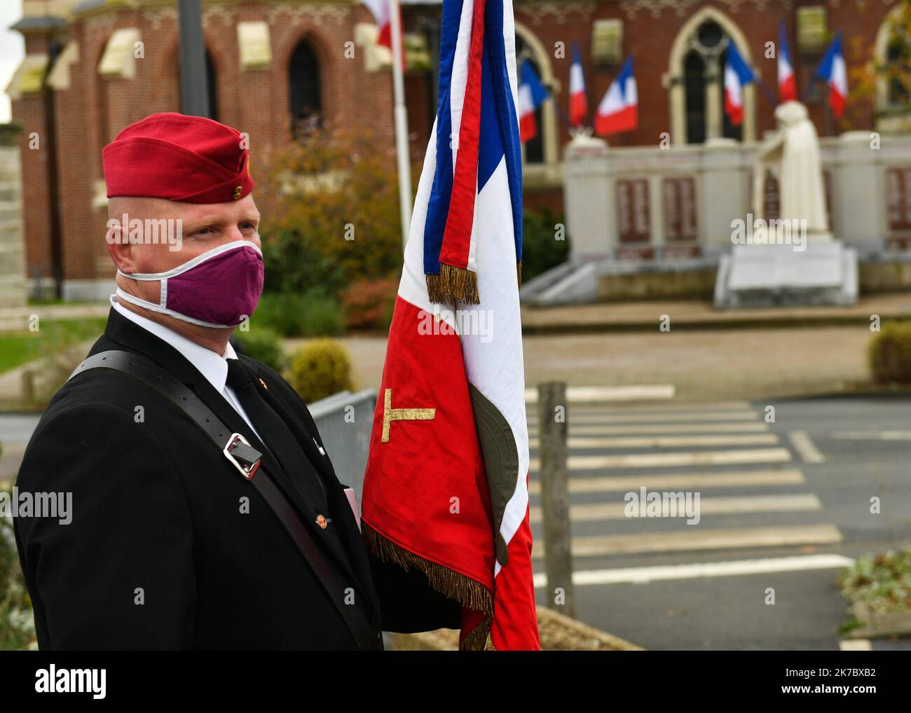 ©PHOTOPQR/VOIX DU NORD/Baziz Chibane ; 11/11/2020 ; NIEPPE - Le : 11/11 ...