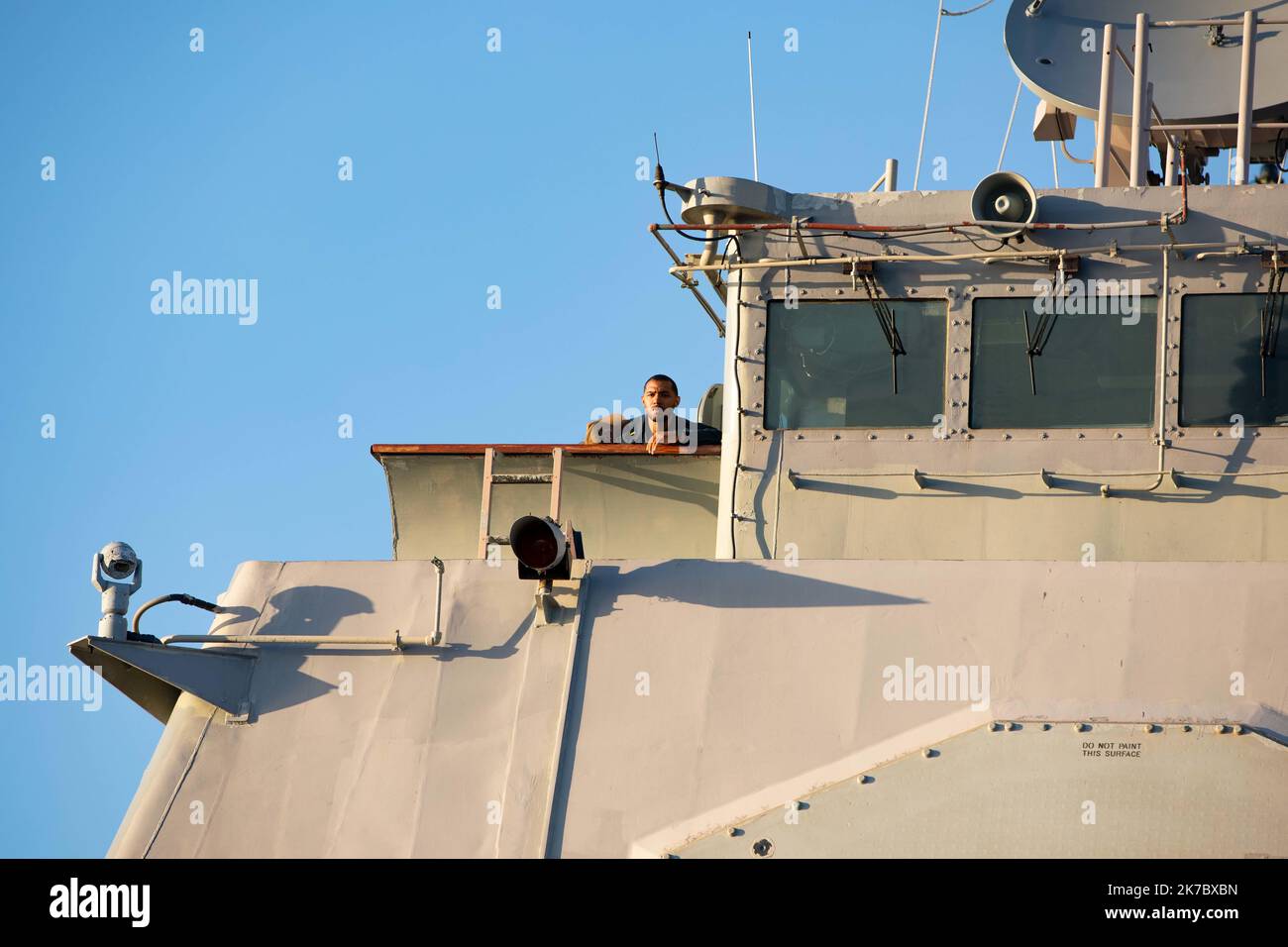 221016-N-LK647-1075 ATLANTIC OCEAN—Ens. Antonio Vargas, assigned to the ...