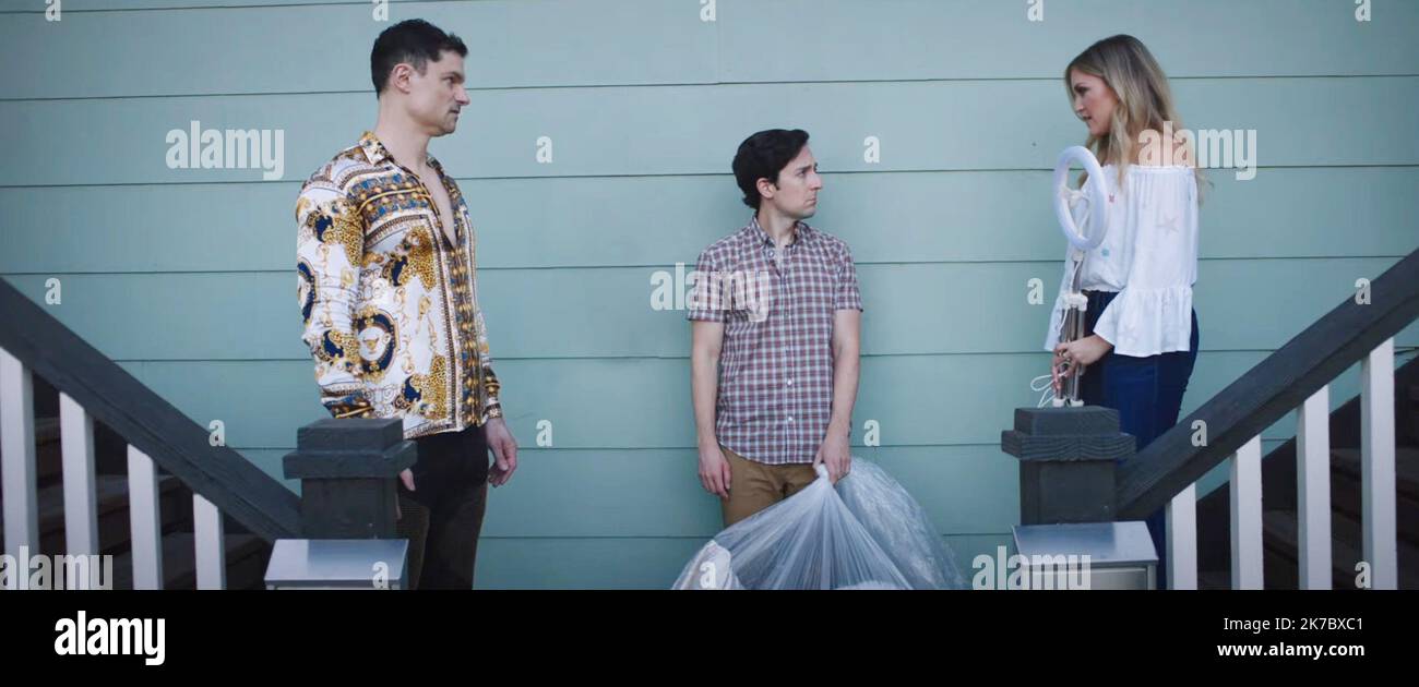 BROMATES, from left: Flula Borg, Josh Brener, Jessica Lowe, 2022 ...