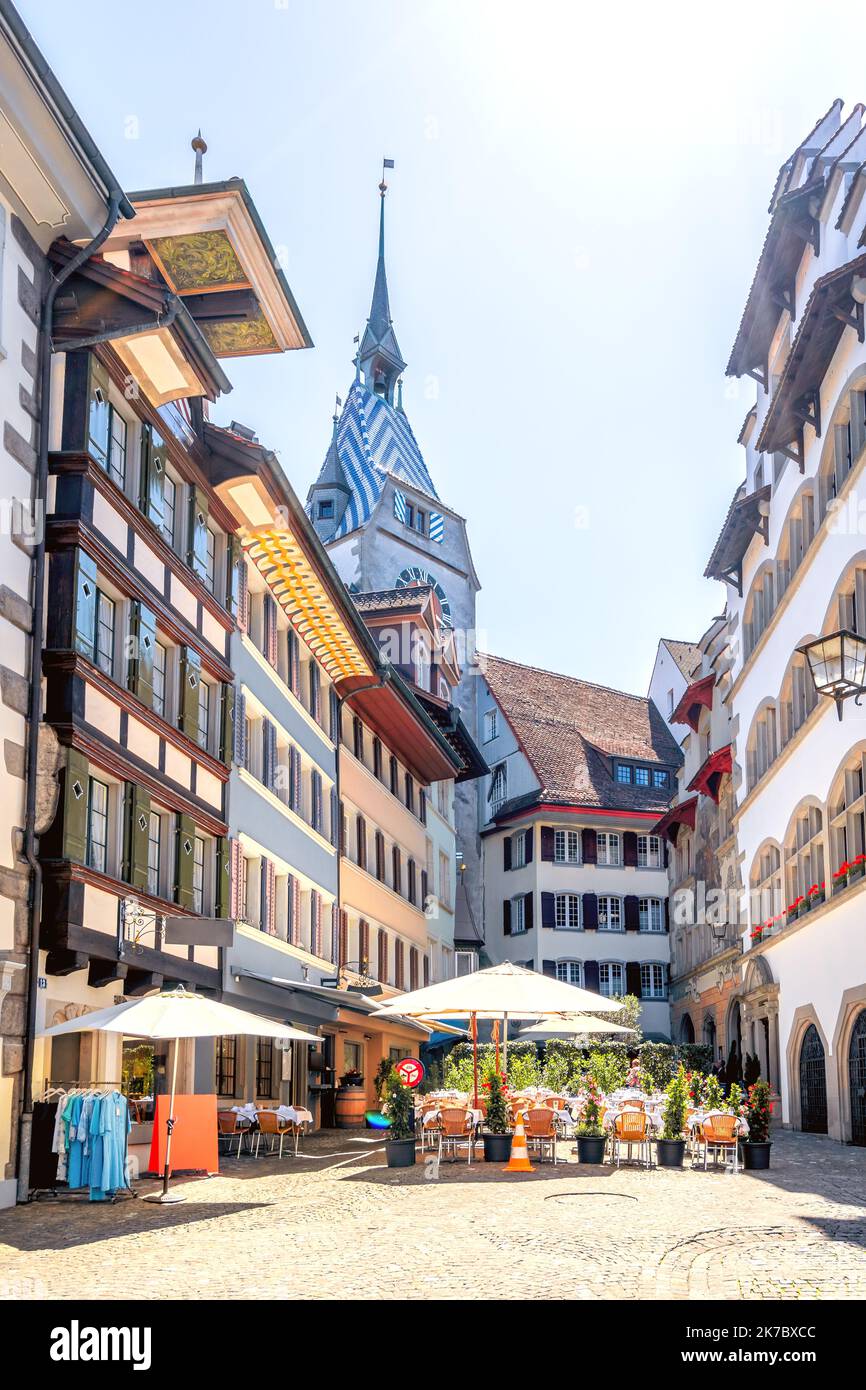 Historical city of Zug, Switzerland Stock Photo - Alamy