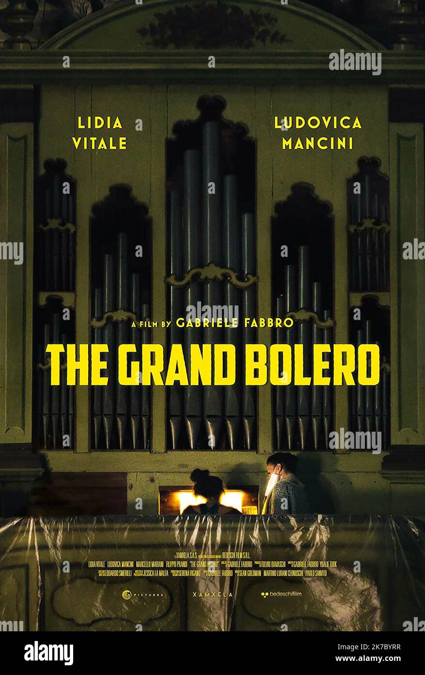 THE GRAND BOLERO, English language poster, from left: Ludovica Mancini ...