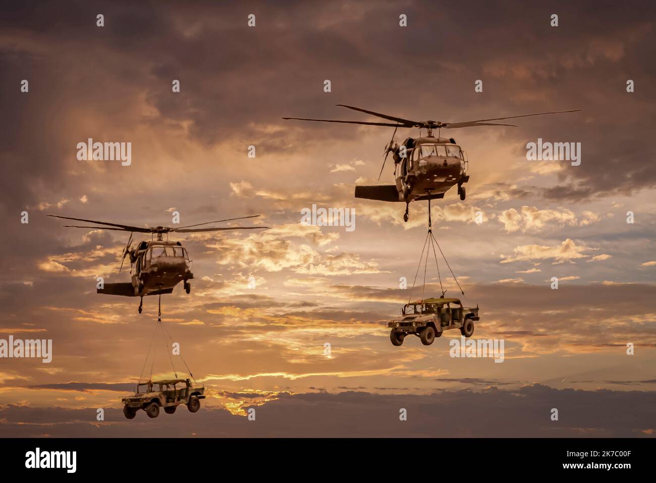 Military helicopter sikorsky uh 60 black hi-res stock photography and ...