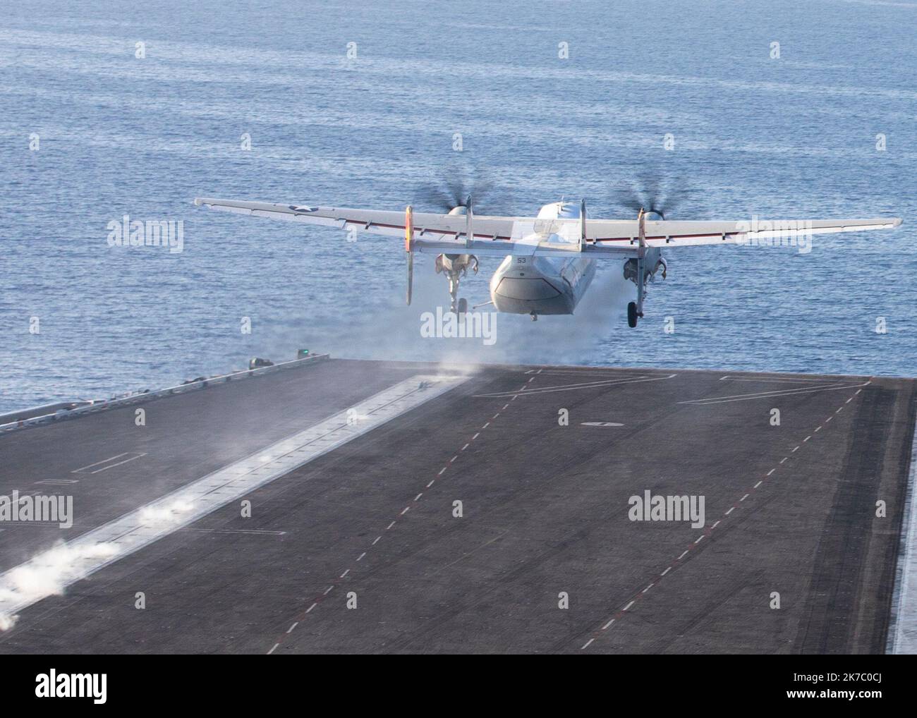 221016-N-ZG822-1174 ADRIATIC SEA (Oct. 16, 2022) An C-2A Greyhound ...