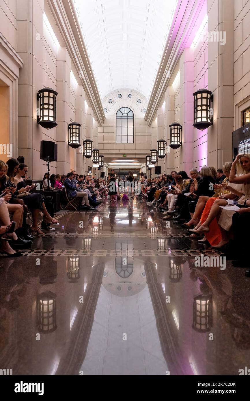 Melbourne, Australia, 16 October, 2022. The fashion loving public ready ...