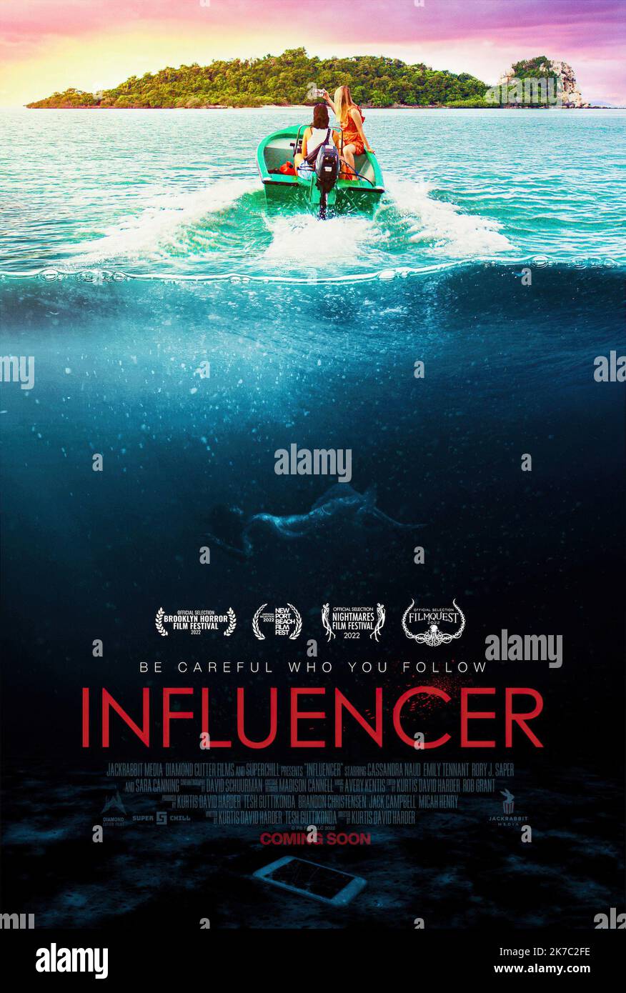 INFLUENCER, advance poster, 2023. © Octane Entertainment / Courtesy ...
