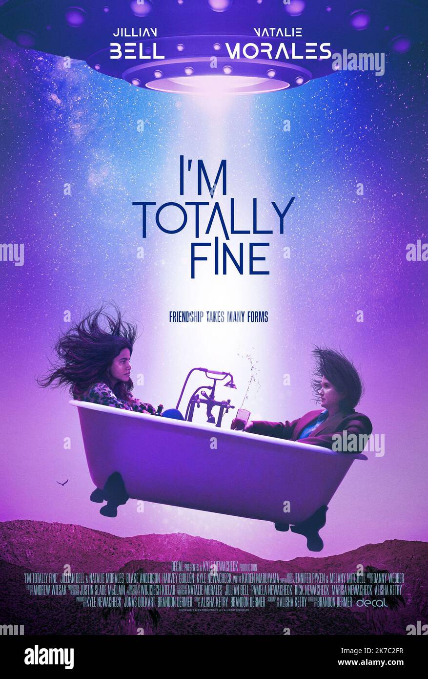 I'M TOTALLY FINE, poster, from left: Natalie Morales, Jillian Bell ...