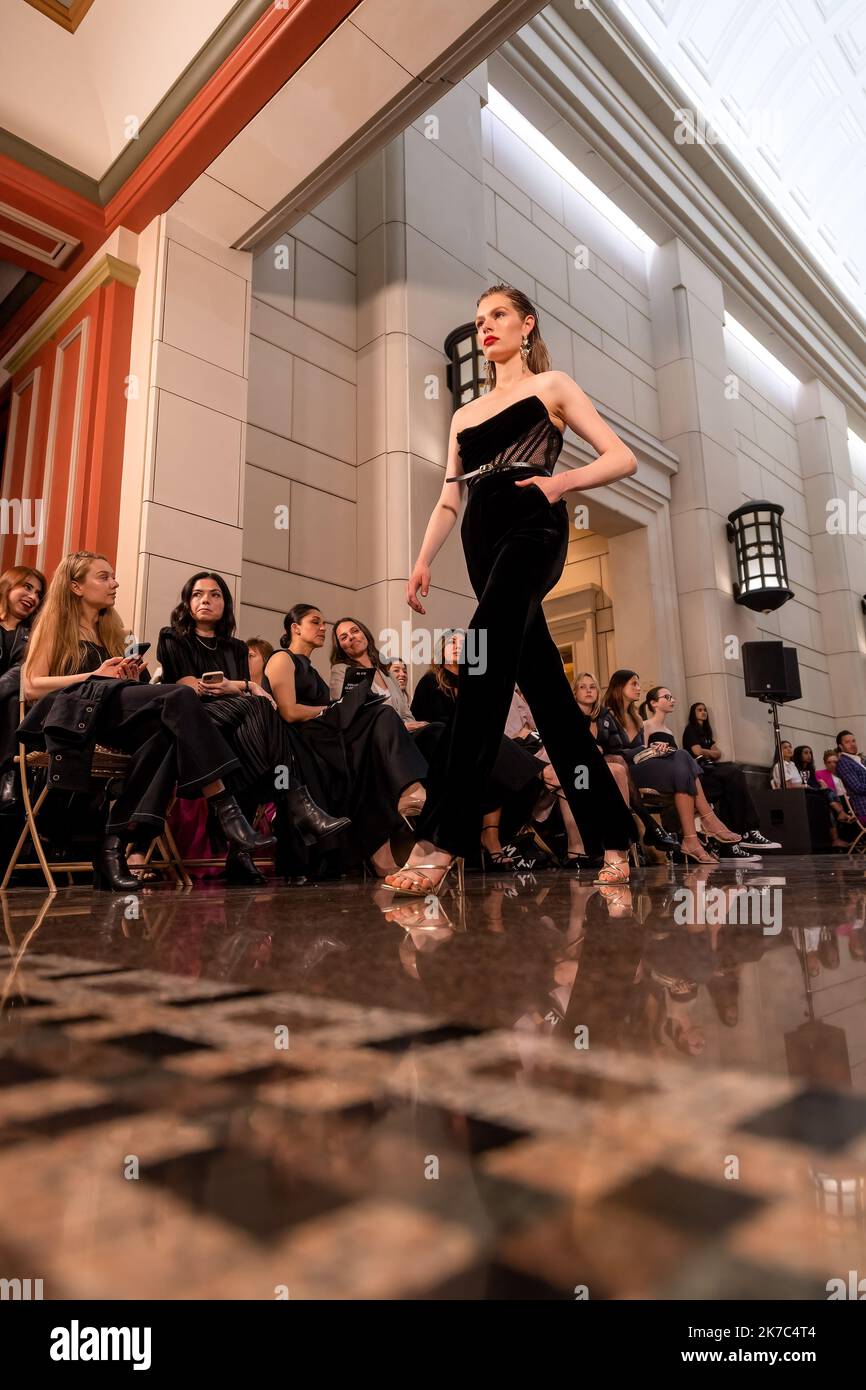 Melbourne, Australia, 16 October, 2022. A model wearing an outfit by ...